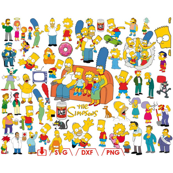The Simpsons SVG, The Simpsons Svg Files For Cricut, The Sim | Inspire ...
