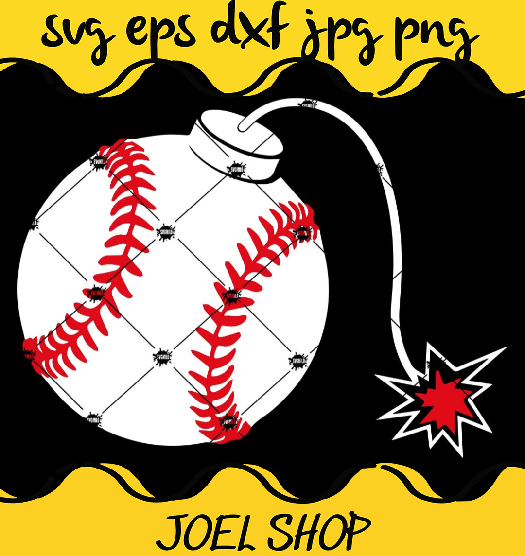 Baseball SVG, Bombers SVG, Bomb SVG | Inspire Uplift