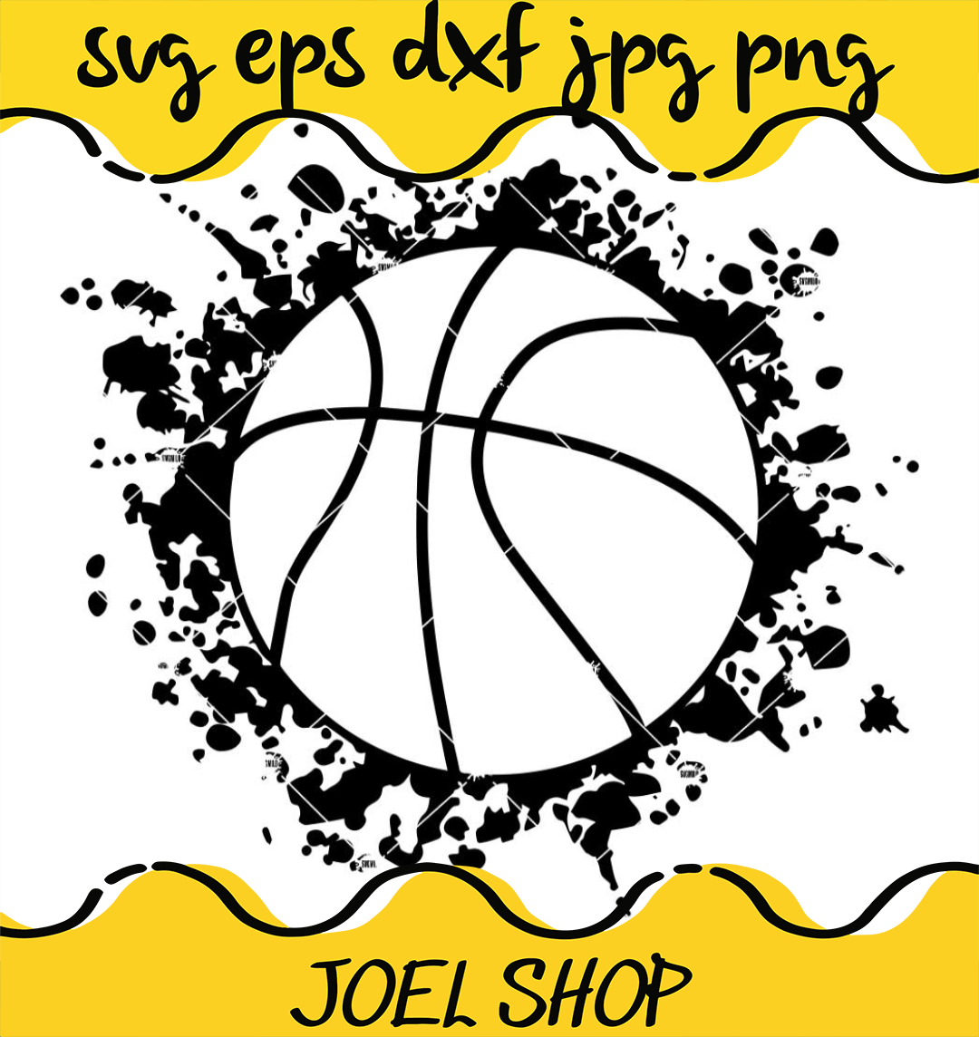 Basketball Splat SVG, Splatter SVG, Basketball SVG | Inspire Uplift