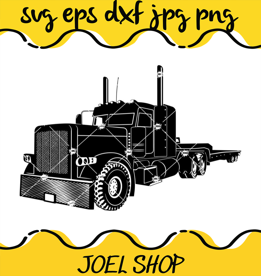 trailer truck svg - Inspire Uplift