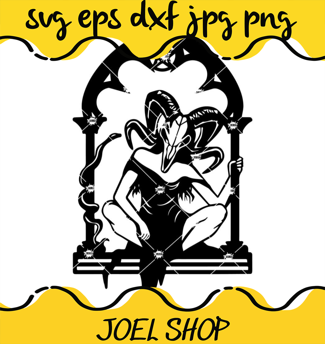 Gothic Window Lady Svg, Antlers Svg, Pagan Svg | Inspire Uplift