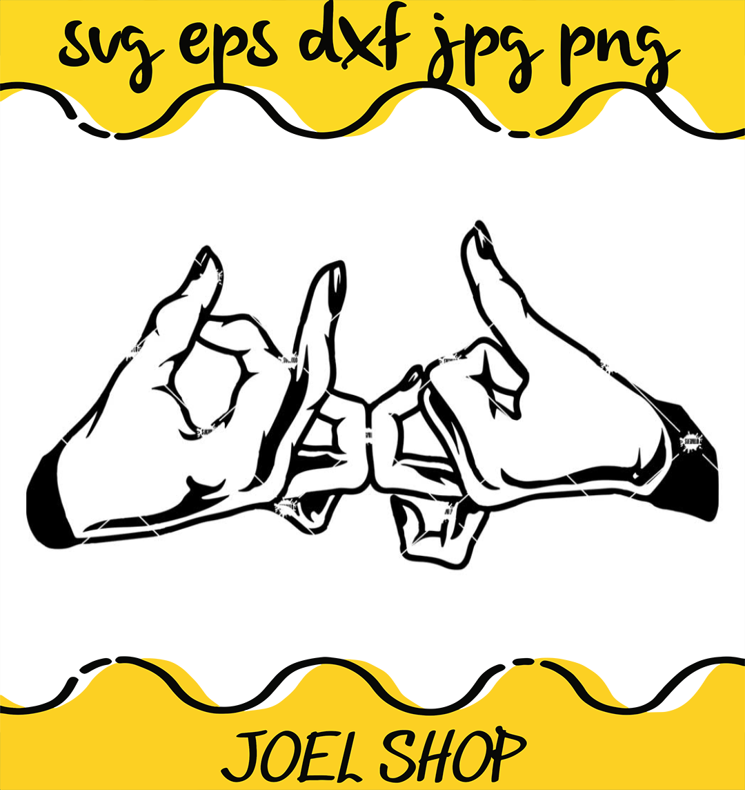 Hand Sign Blood Svg PNG EPS Cricut | Inspire Uplift