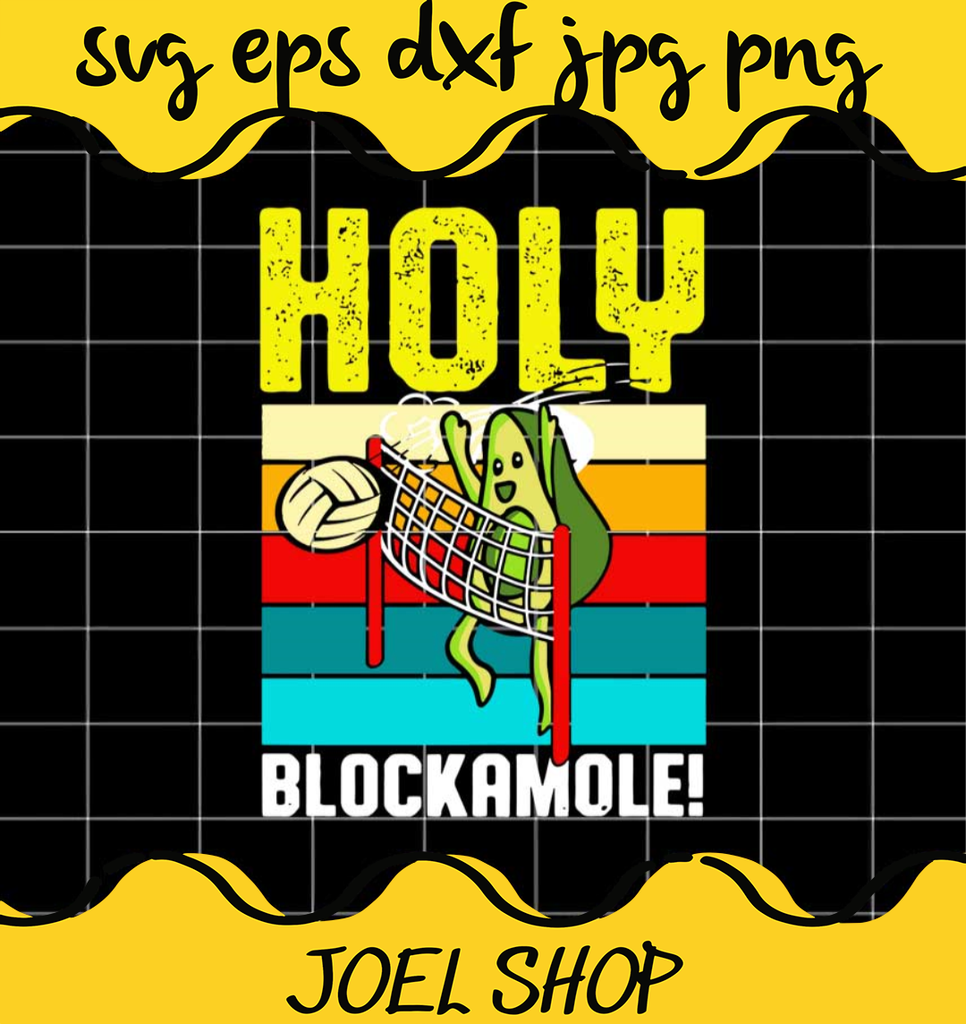 Holy Blockamole Volleyball Blocker Avocado cut file for cric | Inspire ...