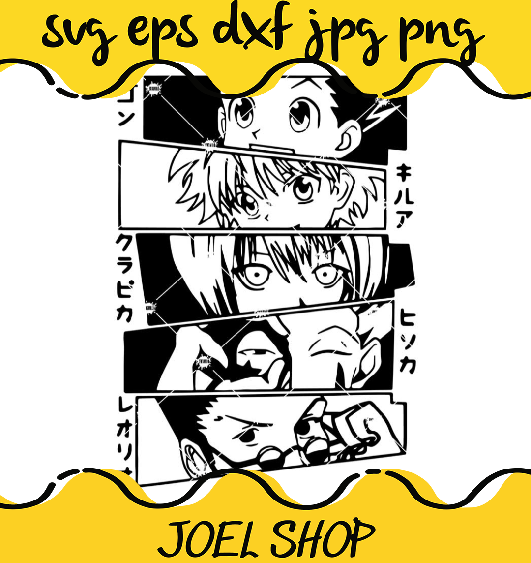 Hunter x Hunter Svg, Anime Svg, Manga Svg | Inspire Uplift