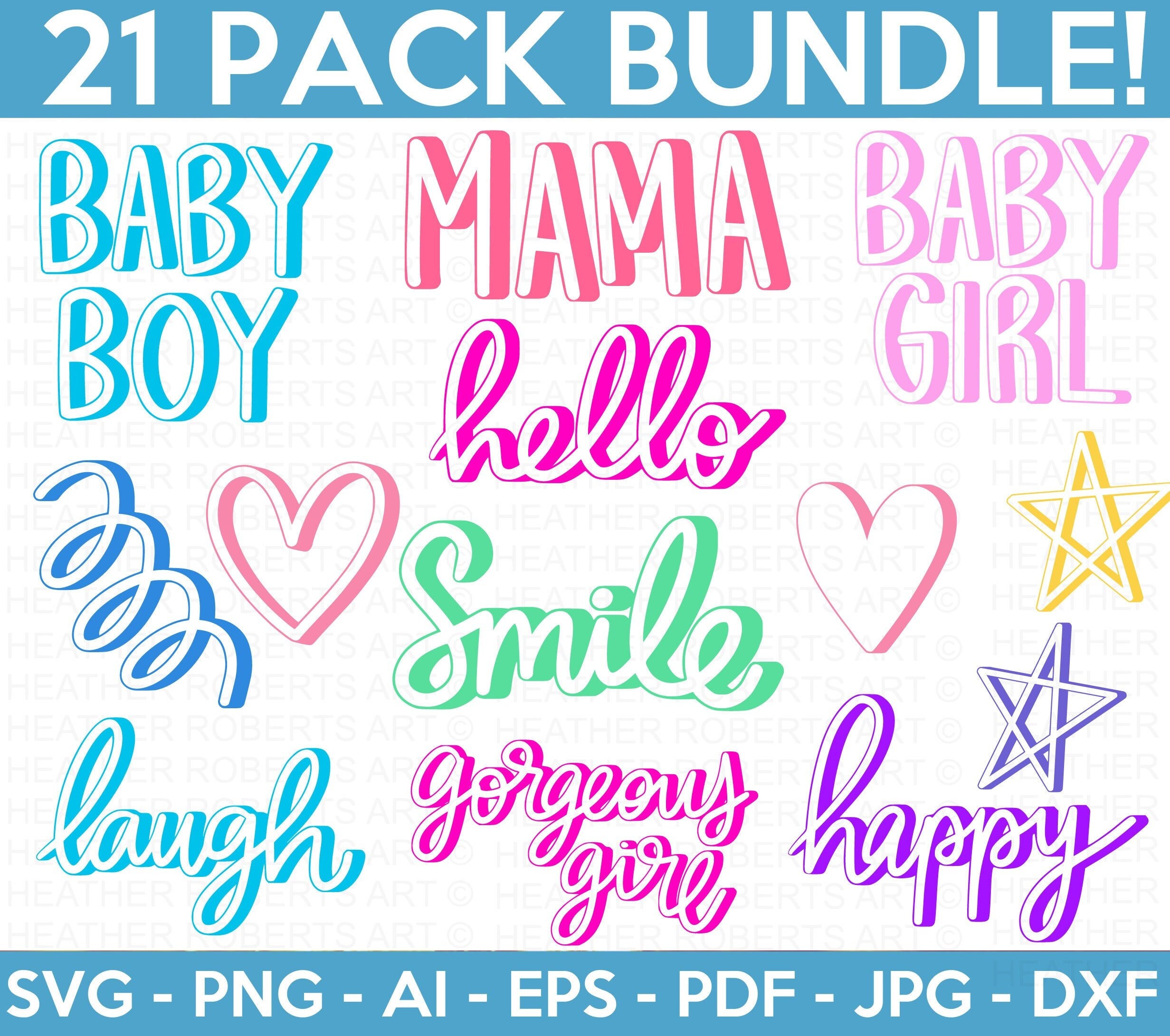 3D Words and Shapes SVG Bundle, 3D Shapes SVG, 3D Words SVG, - Inspire ...