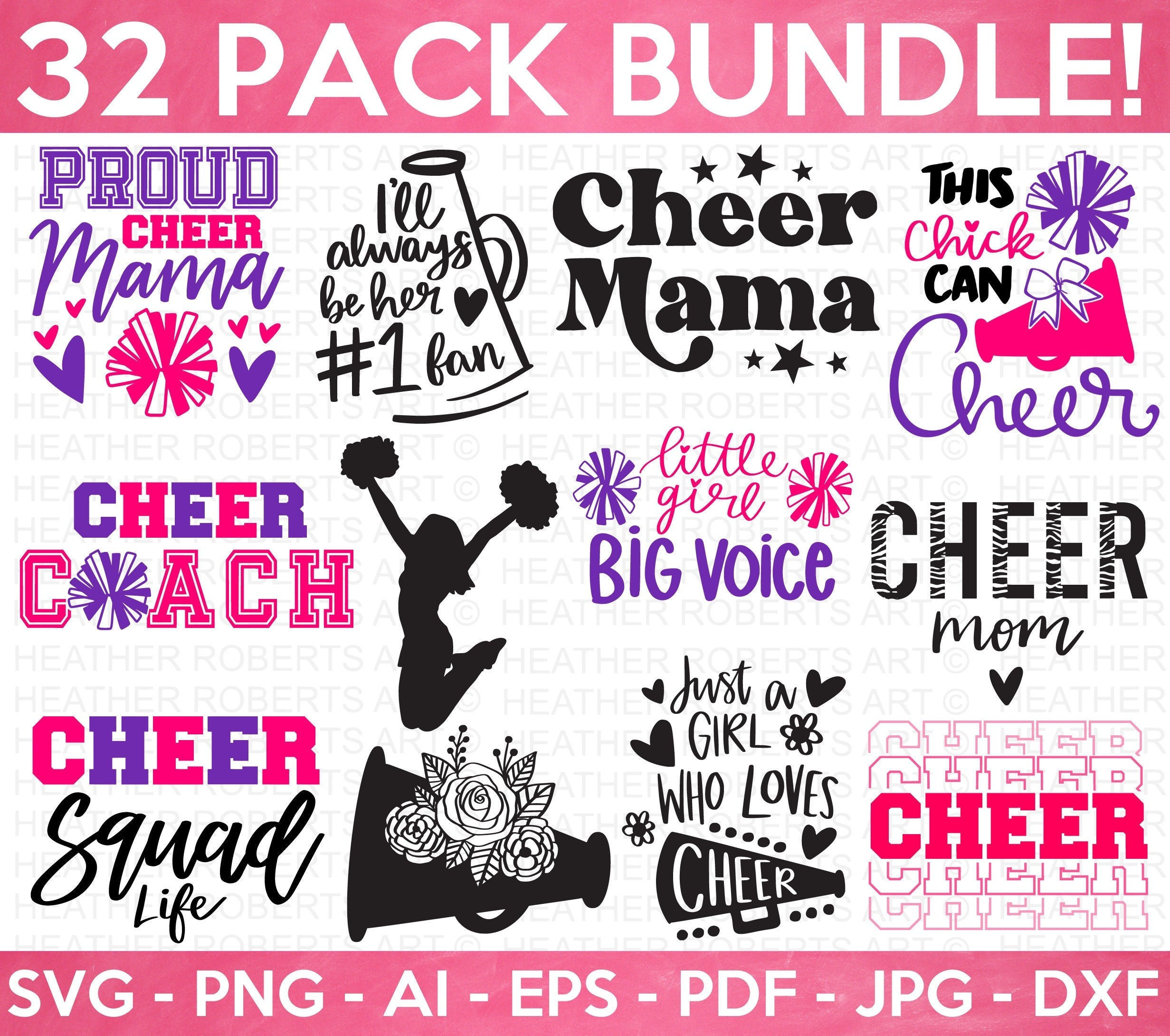 Cheer Biggest SVG Bundle, Cheerleading SVG, Cheer svg, Cheer - Inspire ...