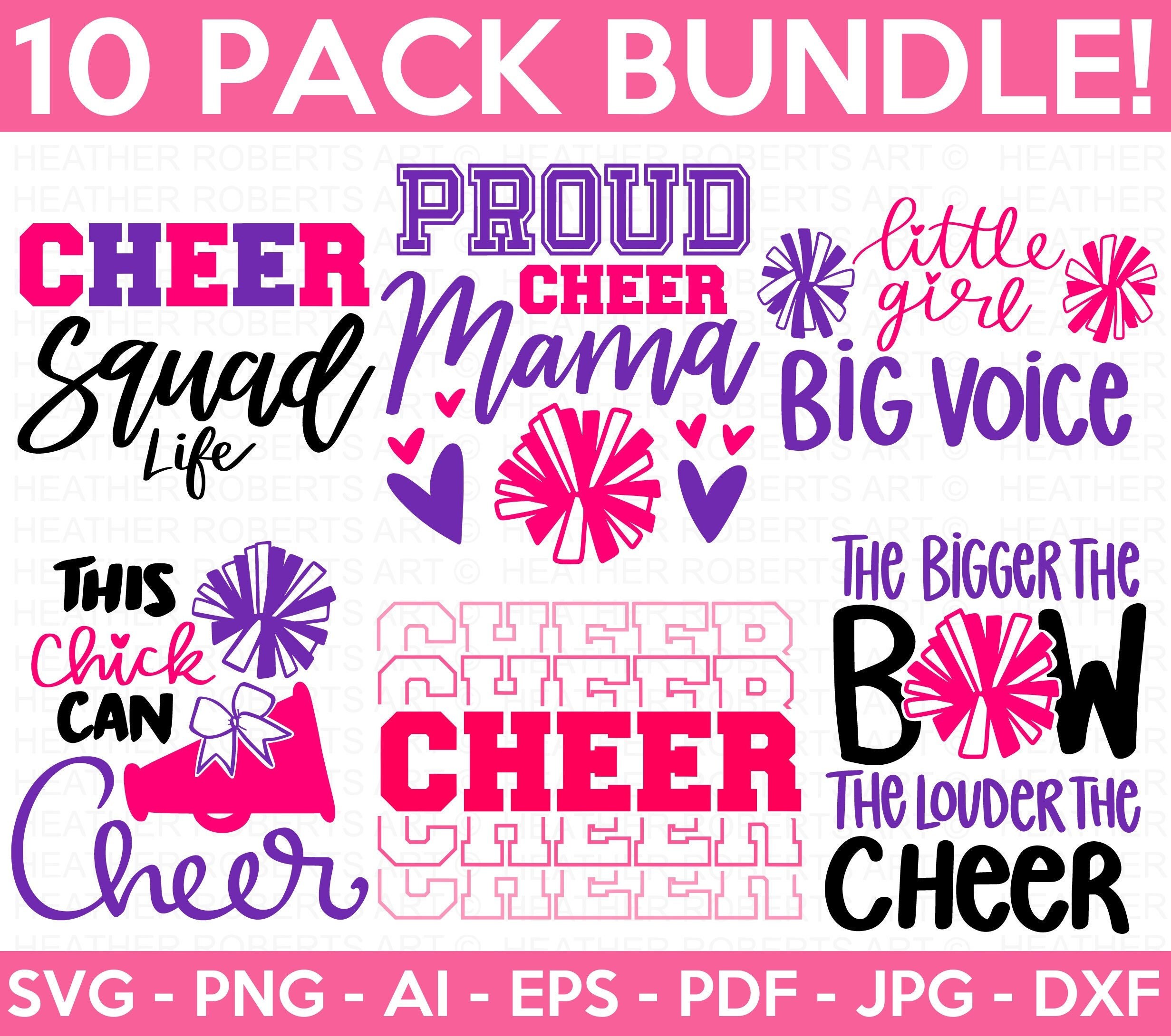 Cheer SVG Bundle, Cheerleading SVG, Cheer svg, Cheer Squad s | Inspire ...