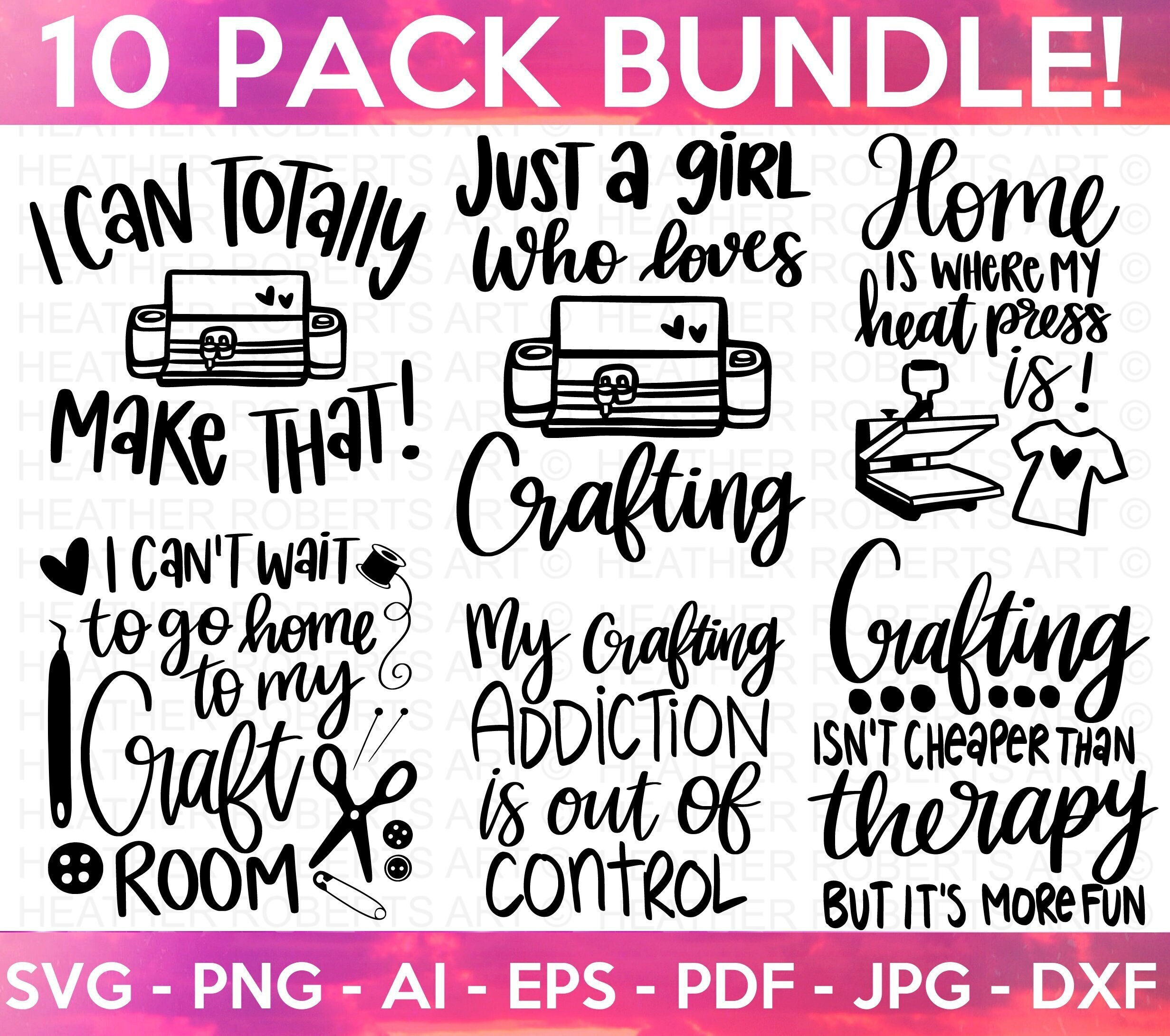 Crafting SVG Bundle, Crafting SVG, Crafting Shirt svg, Craft | Inspire ...