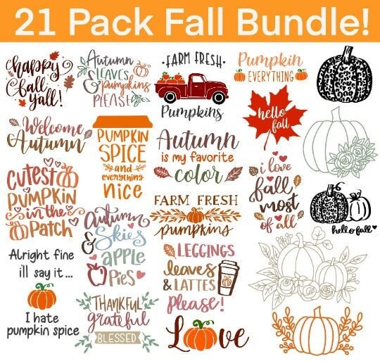 Fall SVG, Fall SVG Bundle, Autumn Svg, Thanksgiving Svg, Fal | Inspire ...