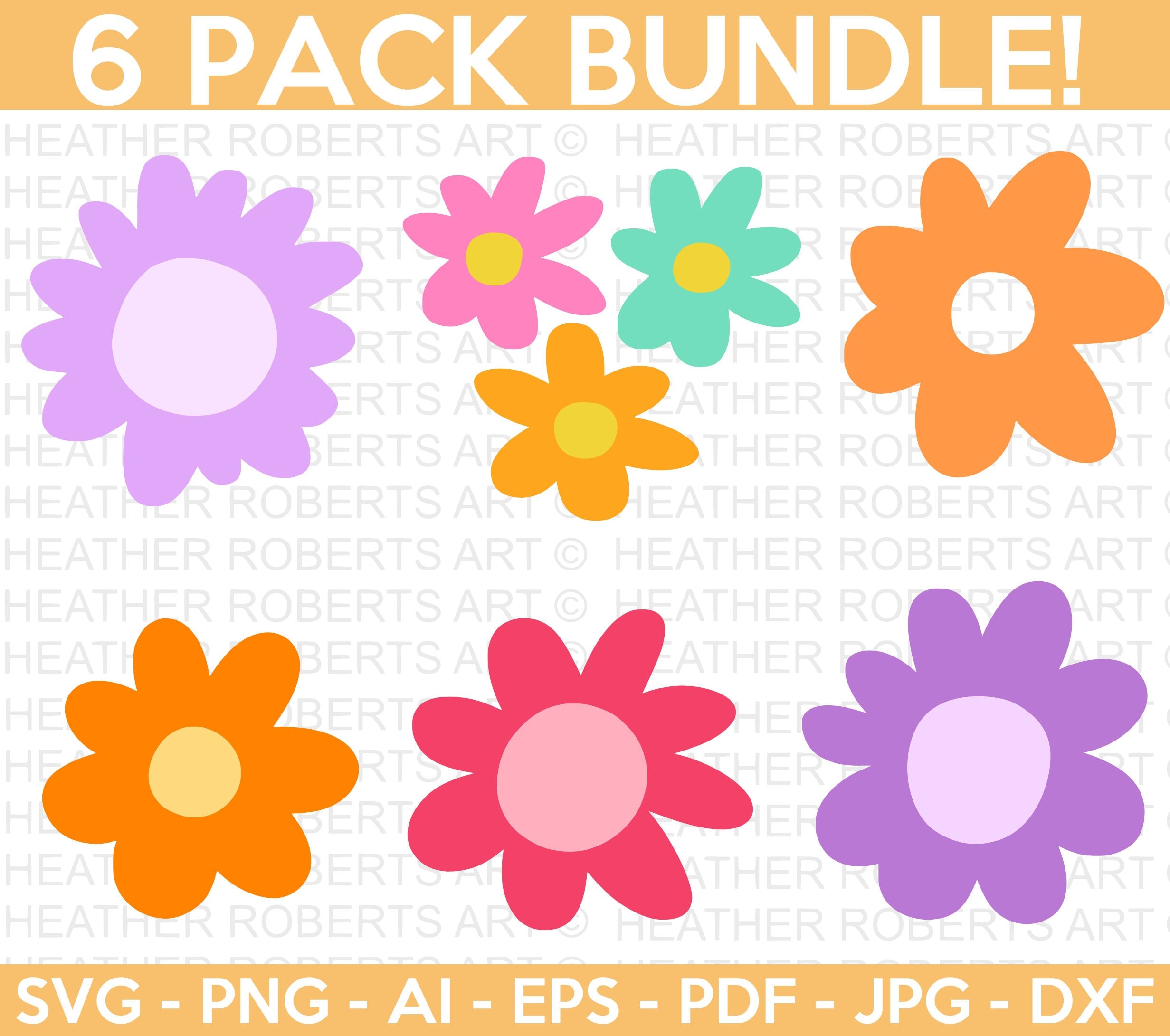 Flowers SVG Bundle, Flowers Svg, Spring Svg, Floral SVG, Flo | Inspire ...