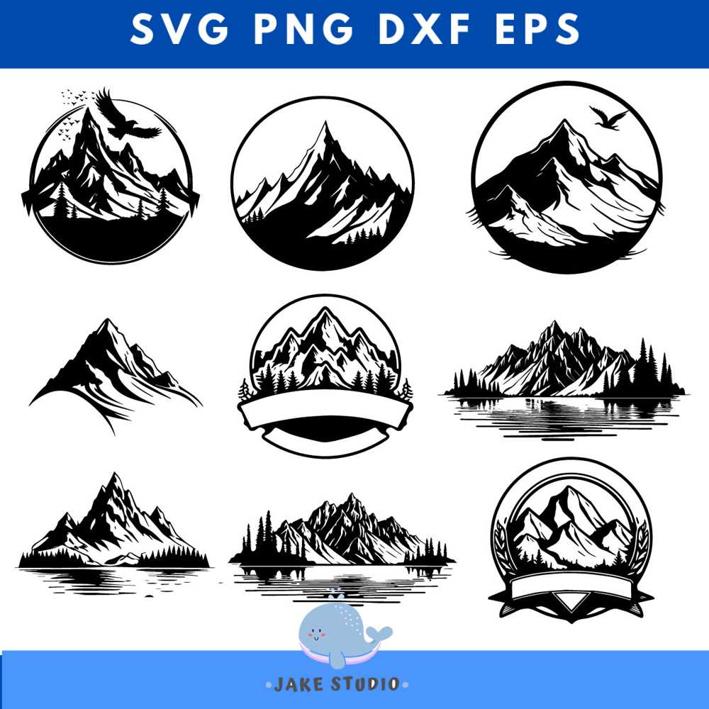 Mountain Svg Bundle, Mountain Clipart, Mountain Svg Cut File | Inspire ...