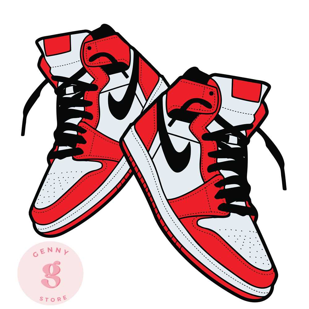 Jordans .png file. Stencil ready to cut. Lineart. SVG | Inspire Uplift