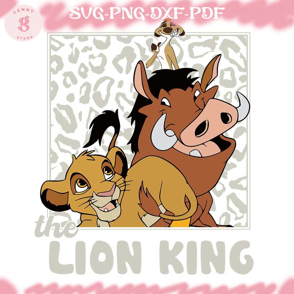 The Lion King Simba Friends SVG | Inspire Uplift