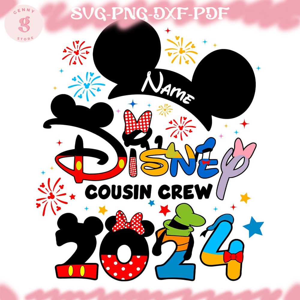 Mickey Disney Cousin Crew 2024 SVG | Inspire Uplift