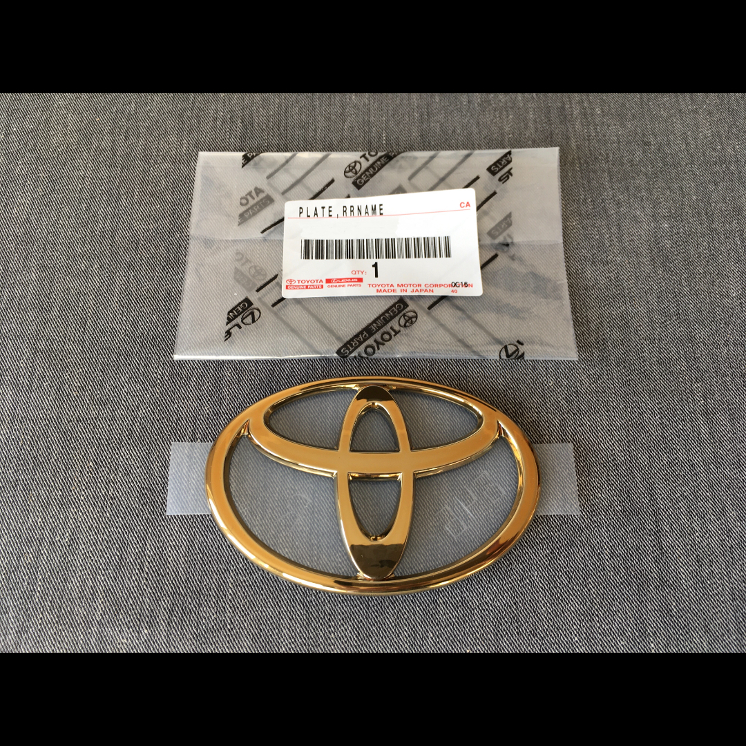 Toyota Genuine Gold Rear Emblem Badge for Land Cruiser 100 - Inspire Uplift