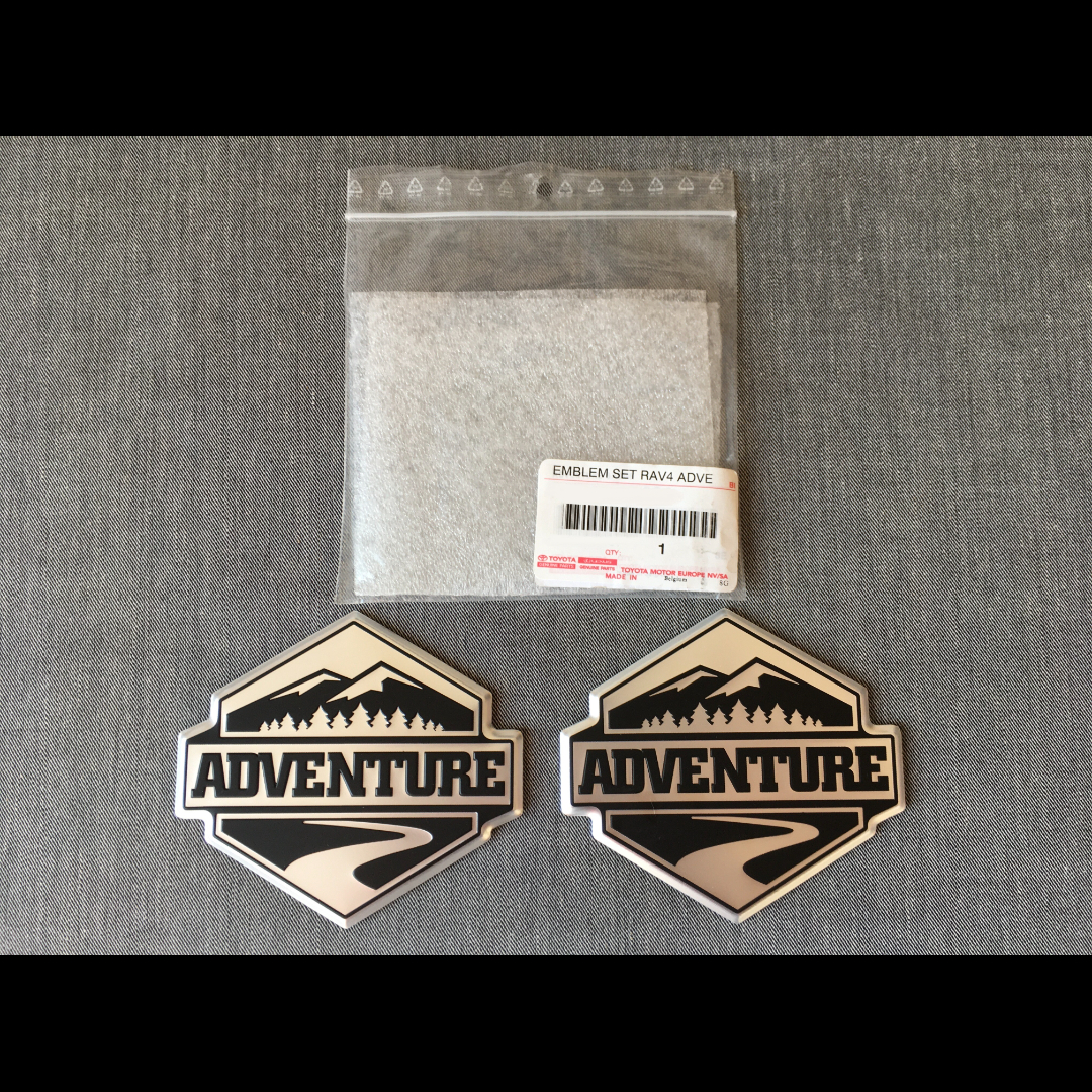Toyota Genuine Adventure Rear Fender Emblems Badges for RAV4 | Inspire ...
