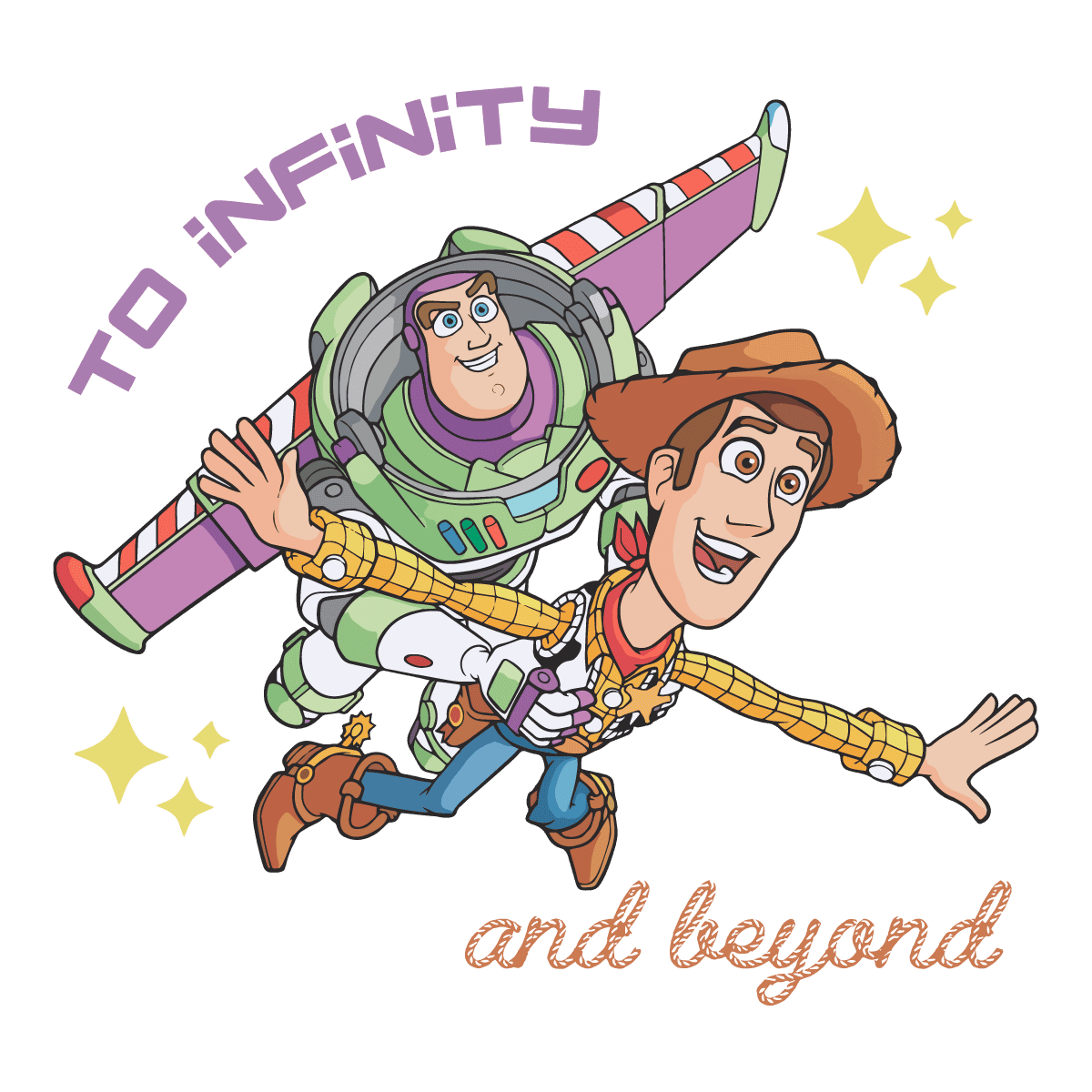 Vintage Disney To Infinity And Beyond Toy Story SVG Cricut F - Inspire Uplift