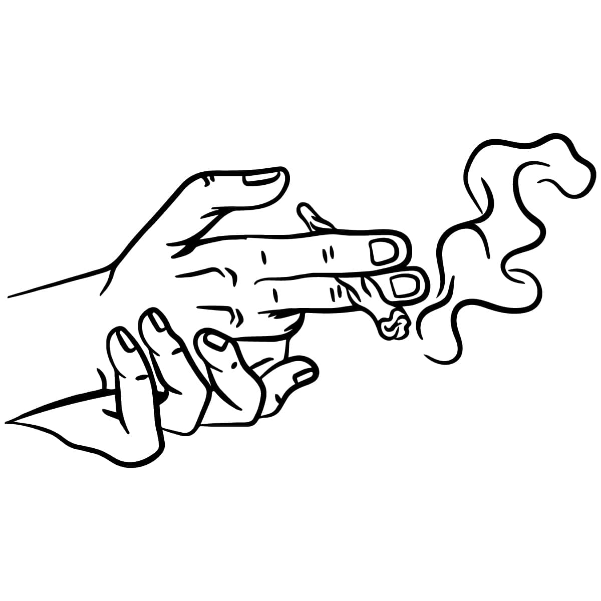 Weed Joint Finger Gun SVG Cannabis SVG Stoner SVG | Inspire Uplift