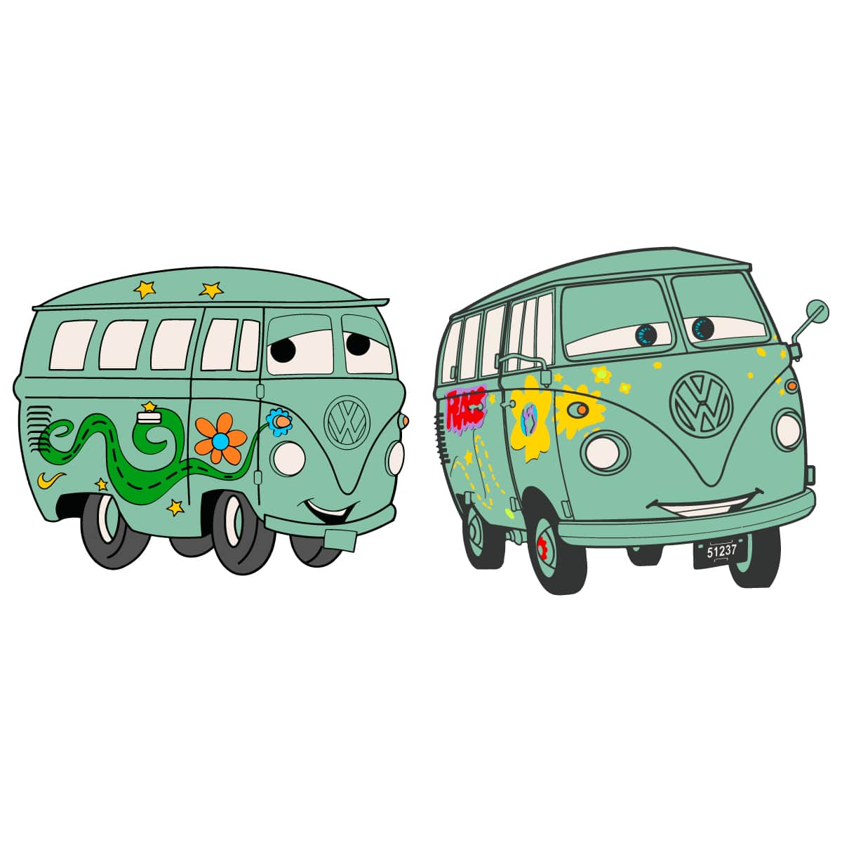 Disney Pixar Cars Fillmore SVG PNG Disney SVG Fillmore SVG | Inspire Uplift