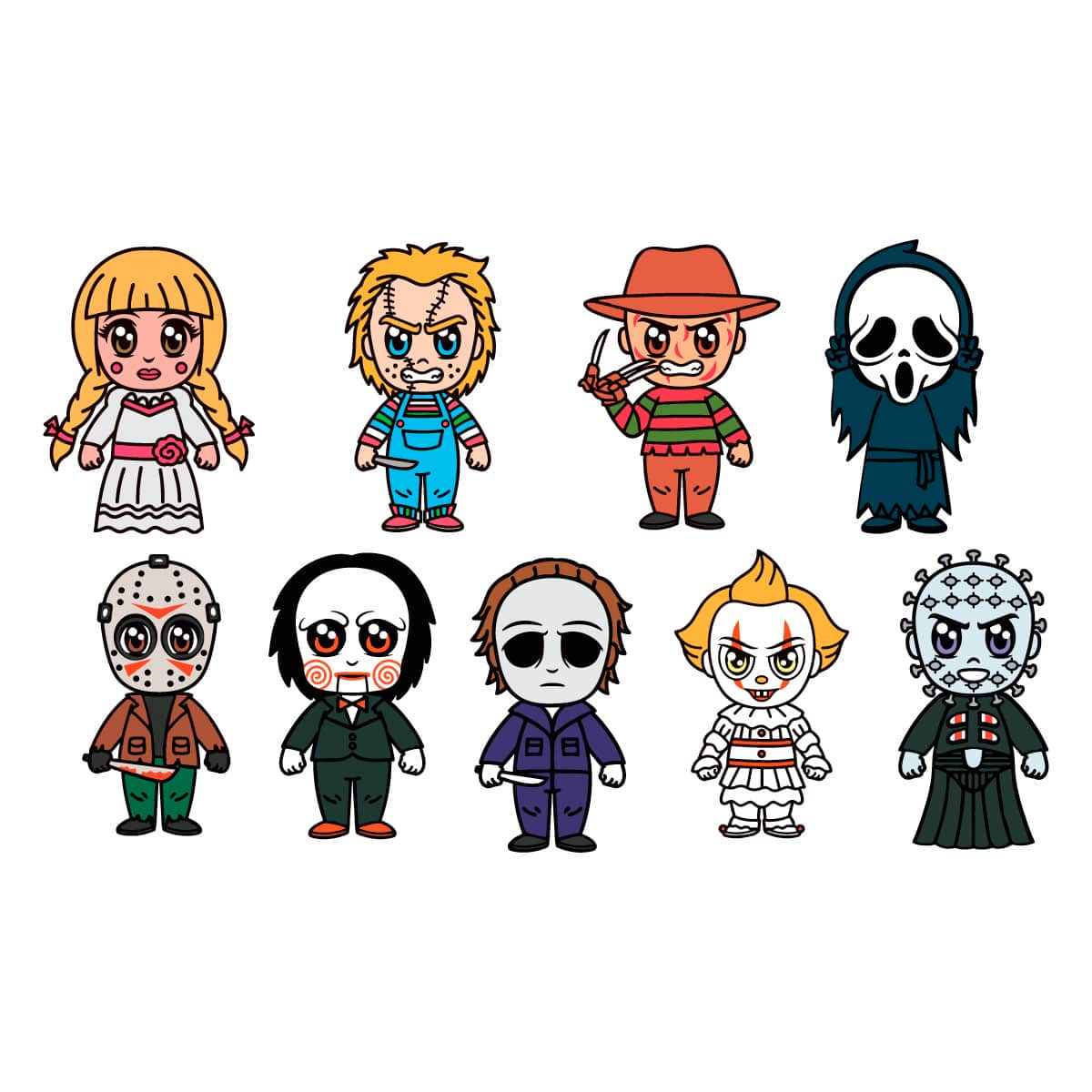 Baby Horror Characters SVG Horror Movie Killers SVG Hallowee - Inspire ...