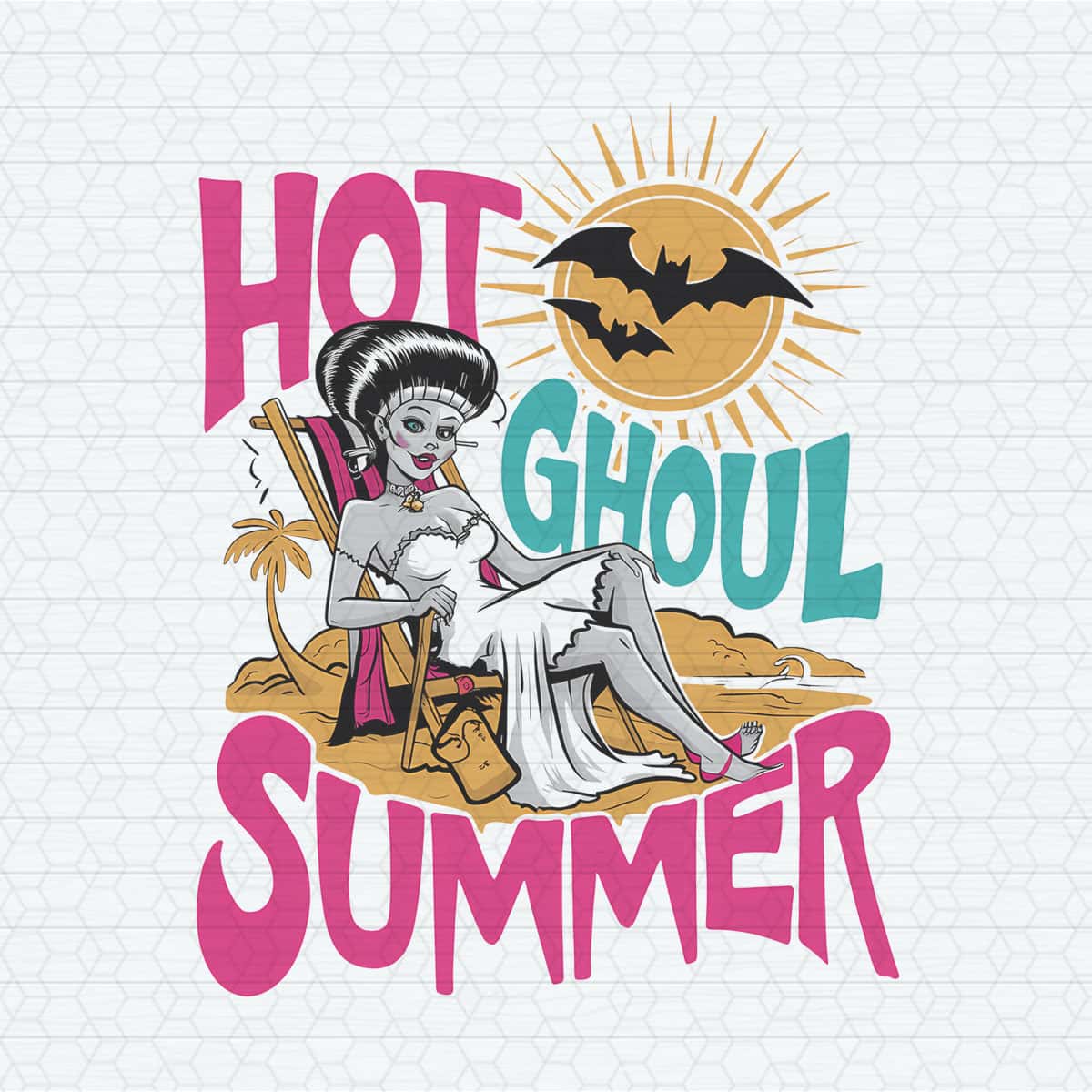 Hot Ghoul Summer Spooky Summer Hell Ghost PNG | Inspire Uplift