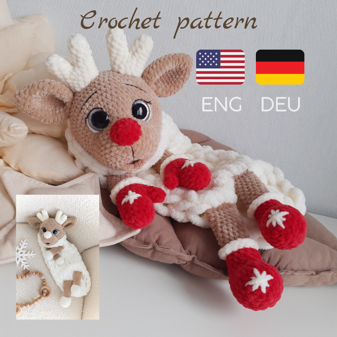 Amigurumi reindeer pattern - Christmas crochet pattern, croc | Inspire ...