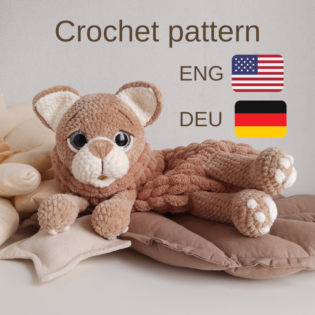 Crochet cat pattern amigurumi - cute kitten crochet pattern | Inspire Uplift