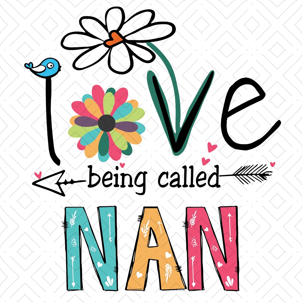 I Love Being Called Nan Svg, Love Grandma Svg, Grandma quote | Inspire ...