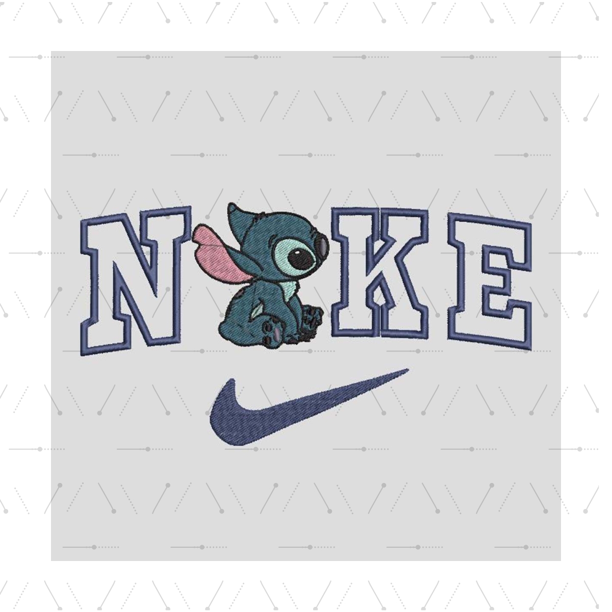 Nike x stitch cute embroidery design, Stitch embroidery,Nike | Inspire ...