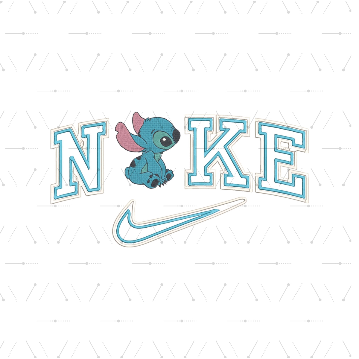 Nike Stitch V5 Embroidery File 6 sizes Png | Inspire Uplift