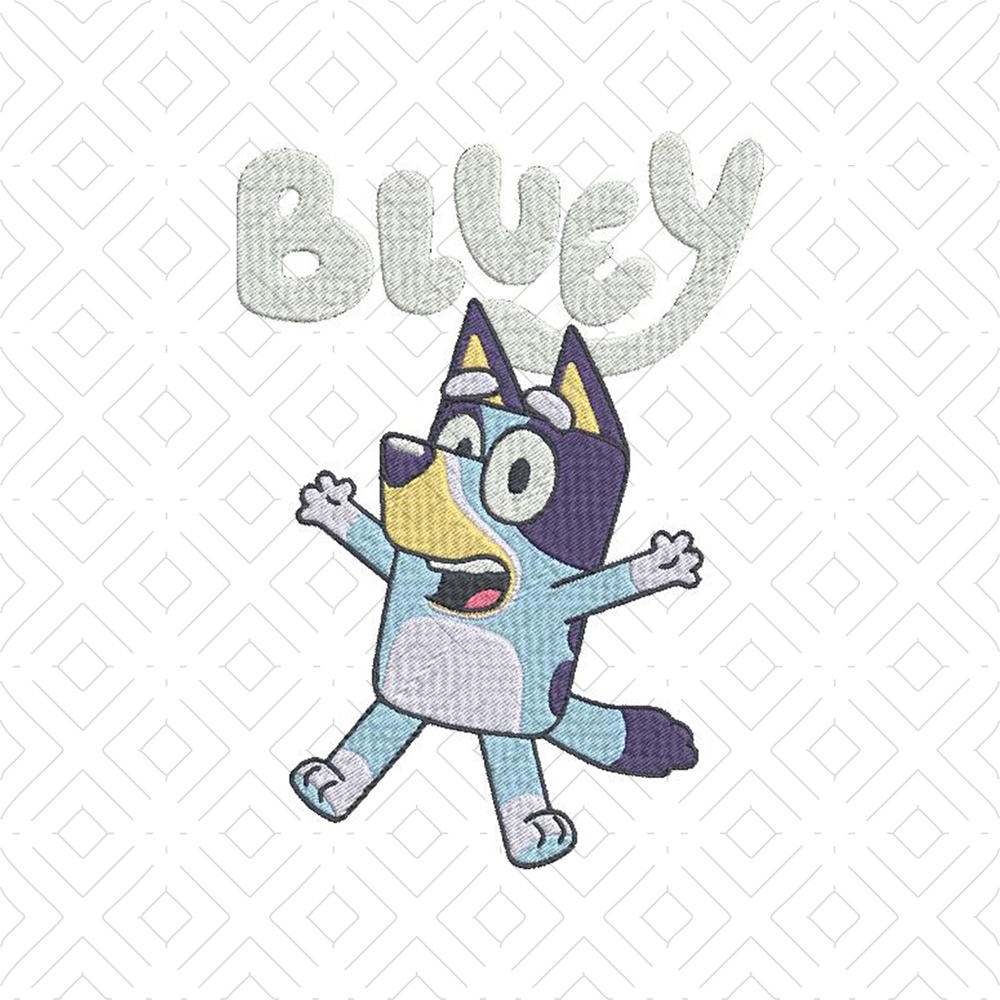 Bluey Embroidery, Bluey Cartoon Embroidery, cartoon Embroide | Inspire ...