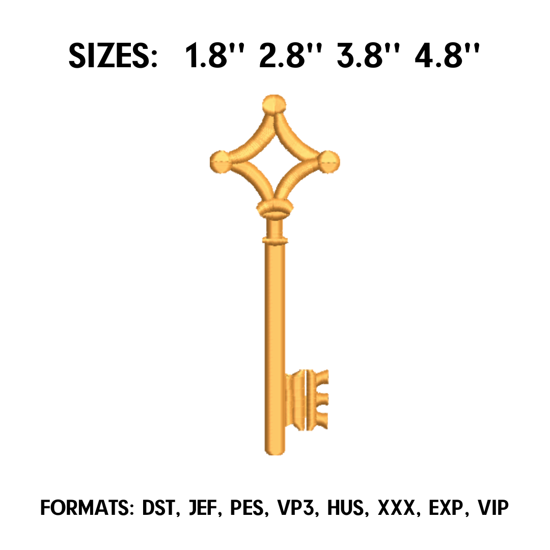 Attack on Titan Key Embroidery Design File, Attack on Titan | Inspire ...