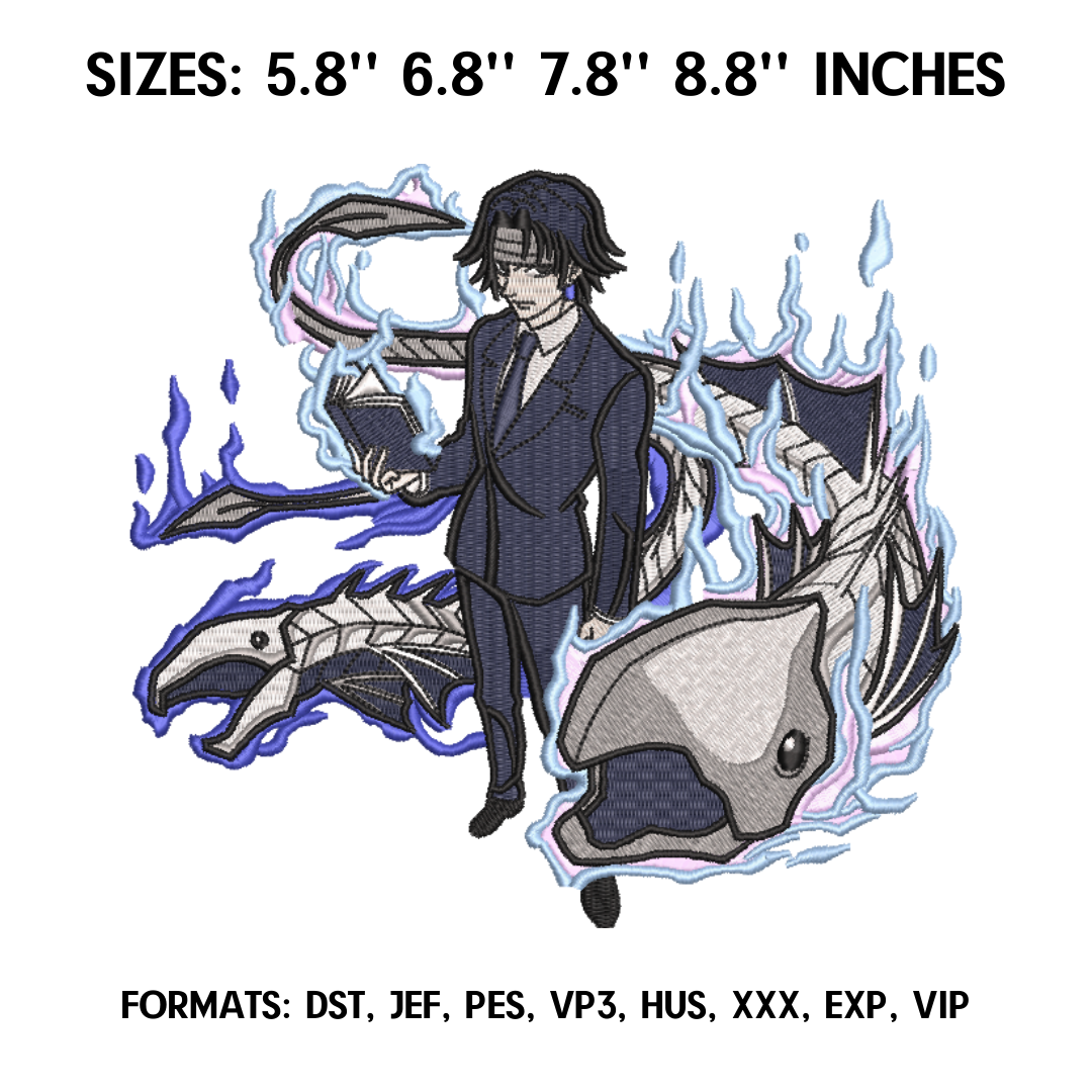 Chrollo Lucifer Embroidery Design File, Hunter x Hunter Anim | Inspire ...