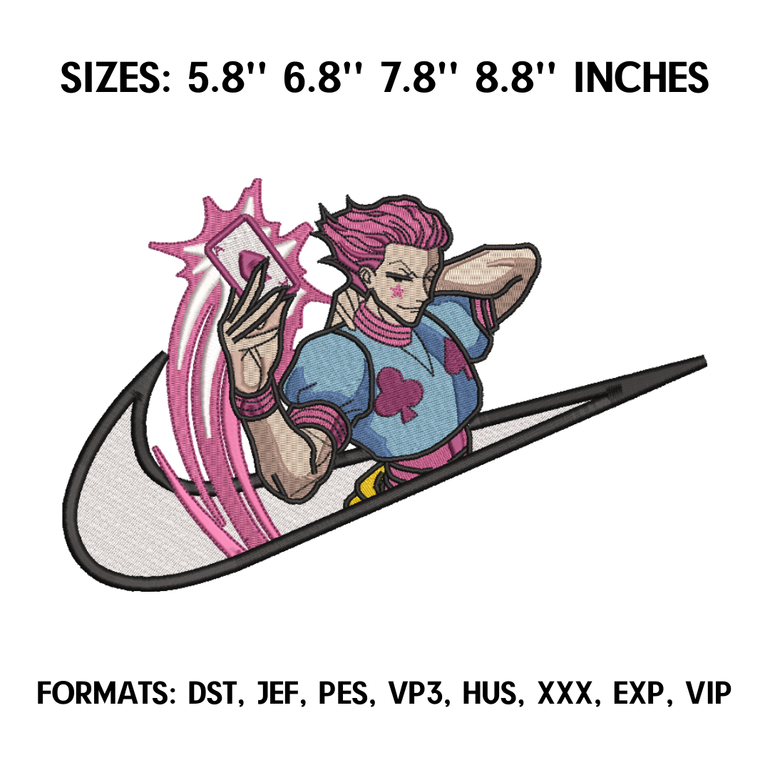 Hisoka Embroidery Design File, Hunter x Hunter Anime Embroid | Inspire ...