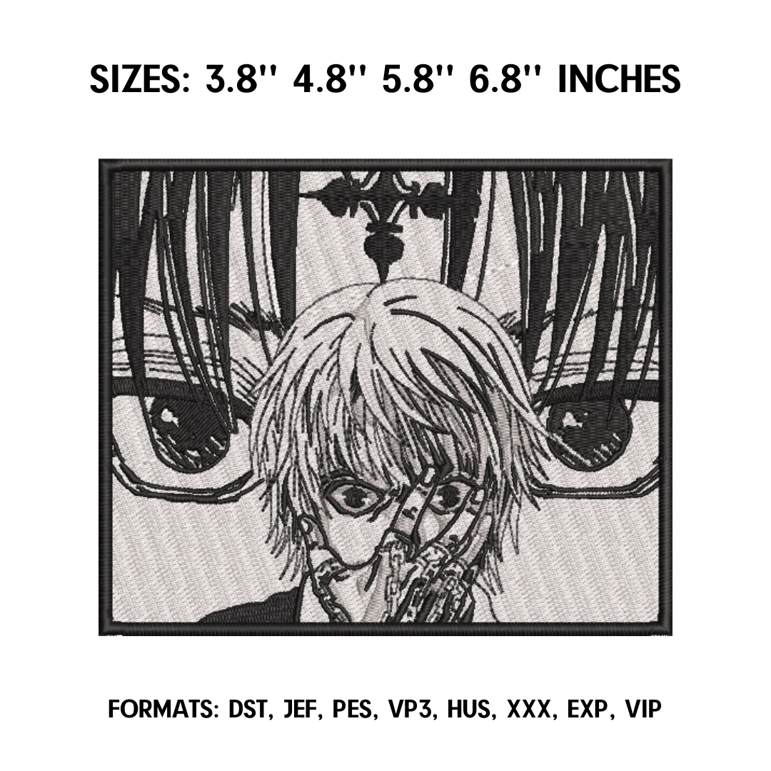 Kurapika Embroidery Design File, Hunter x Hunter Anime Embro - Inspire ...