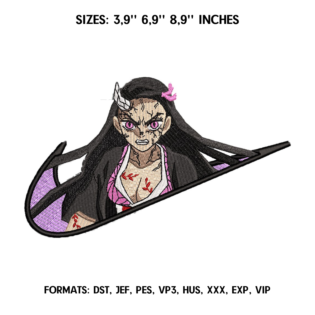 Nezuko Embroidery Design File Kimetsu no yaiba Anime Embroid | Inspire ...
