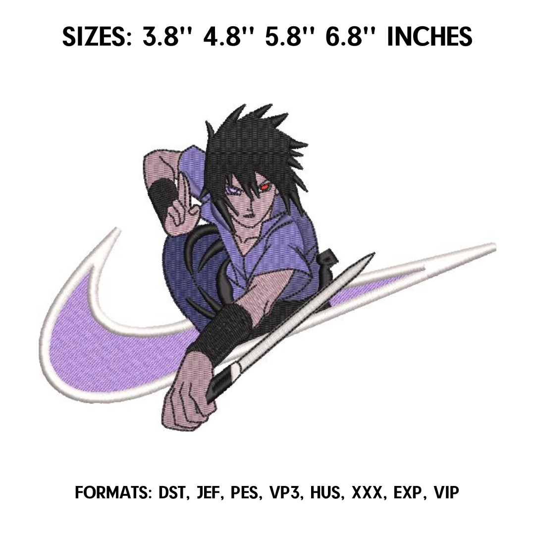 Sasuke Anime Naruto EmbroideryAnime Embroidery Design Anime | Inspire ...