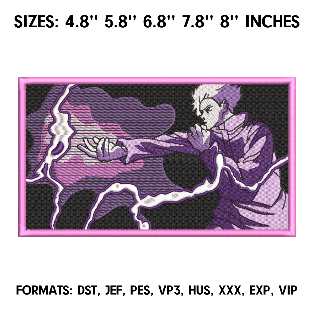 Satoru Gojo Embroidery Design File, Jujutsu Kaisen Anime Emb | Inspire ...