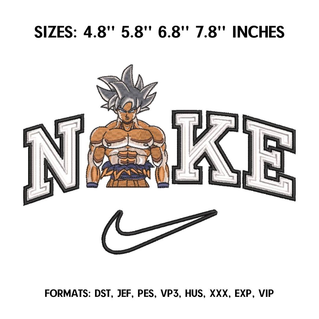 Son Goku Embroidery Design File, Dragon Ball Anime Embroider - Inspire ...