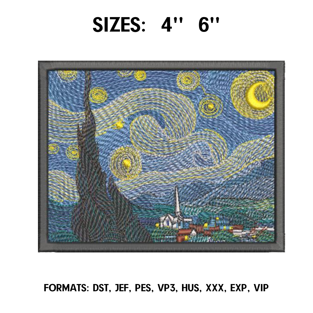 Starry Night Embroidery Kit | Inspire Uplift