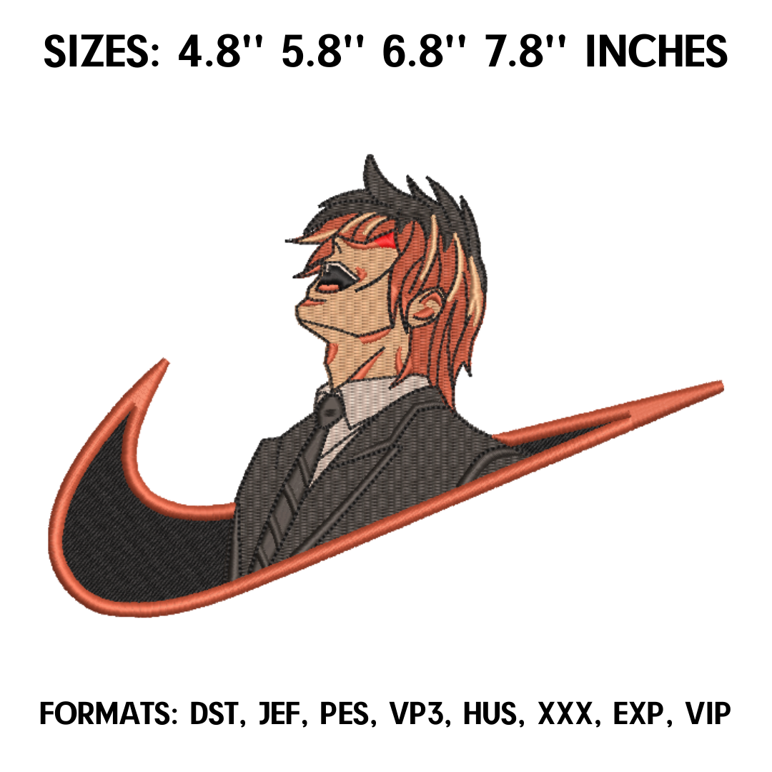 Yagami Light Embroidery Design File, Death Note Anime Embroi - Inspire ...