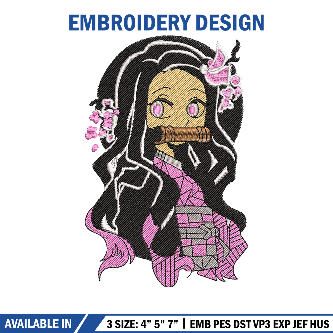 Kamado Nezuko embroidery design, Kimetsu no Yaiba embroidery | Inspire ...