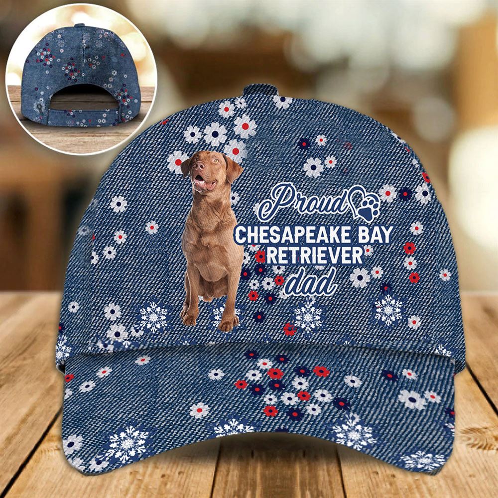 Proud Chesapeake Bay Retriever Dad Caps, Caps For Dog Lovers | Inspire ...