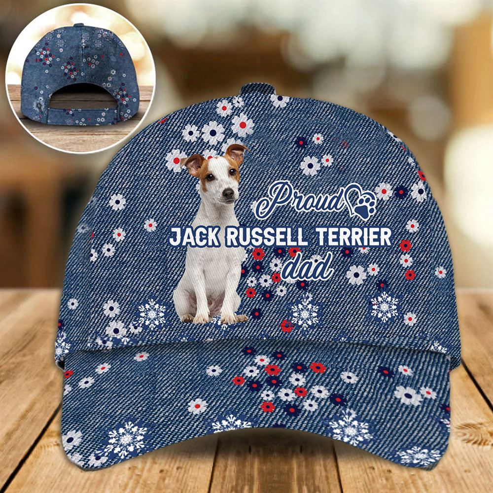 Proud Jack Russell Terrier Dad Caps, Caps For Dog Lovers, Cl | Inspire Uplift