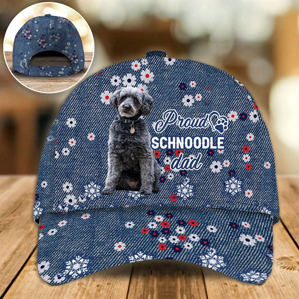 Proud Schnoodle Dad Caps, Caps For Dog Lovers, Classic Baseb | Inspire Uplift