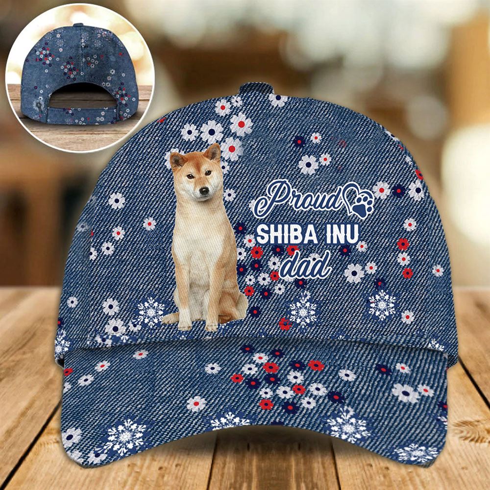 Proud Shiba Inu Dad Caps, Caps For Dog Lovers, Classic Baseb | Inspire ...