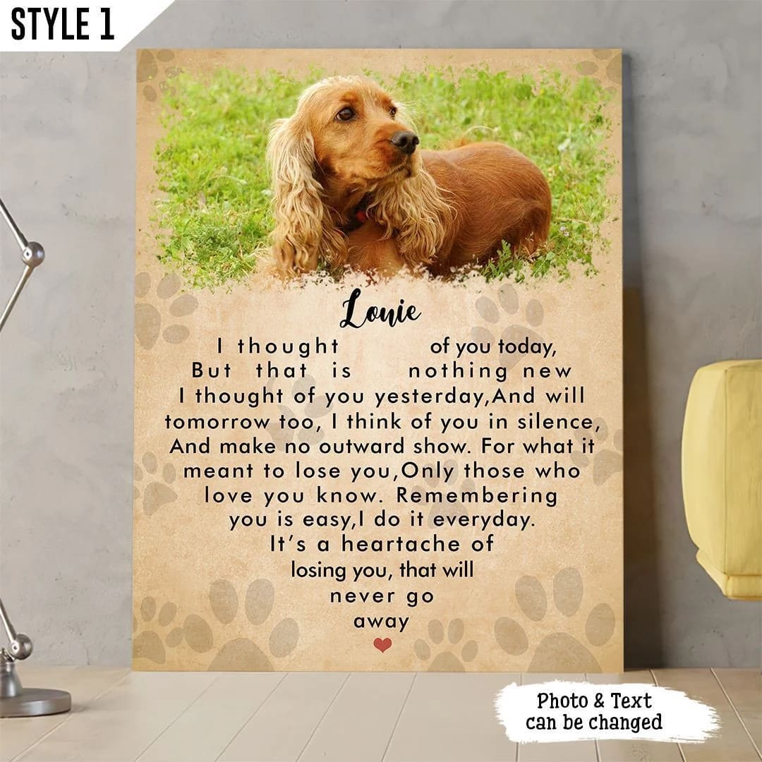 I Thought Of You Today But That Is Nothing Canvas Poster , C | Inspire ...
