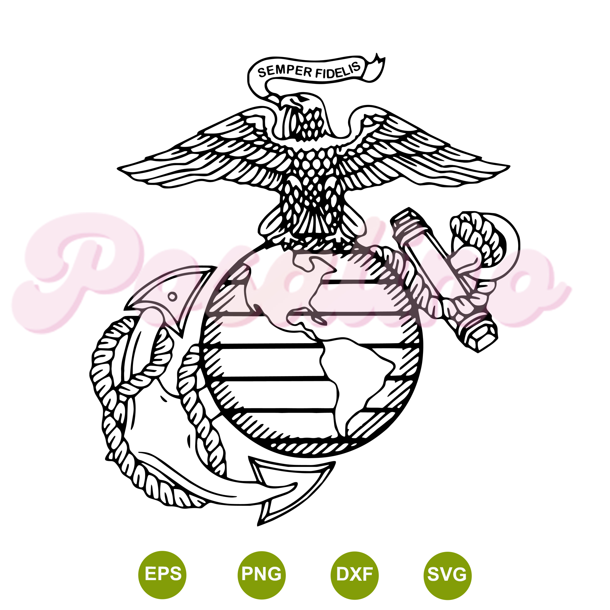 USMC Semper Fi Svg, Trending Svg, Semper Fi Skull Svg, Sempe - Inspire ...