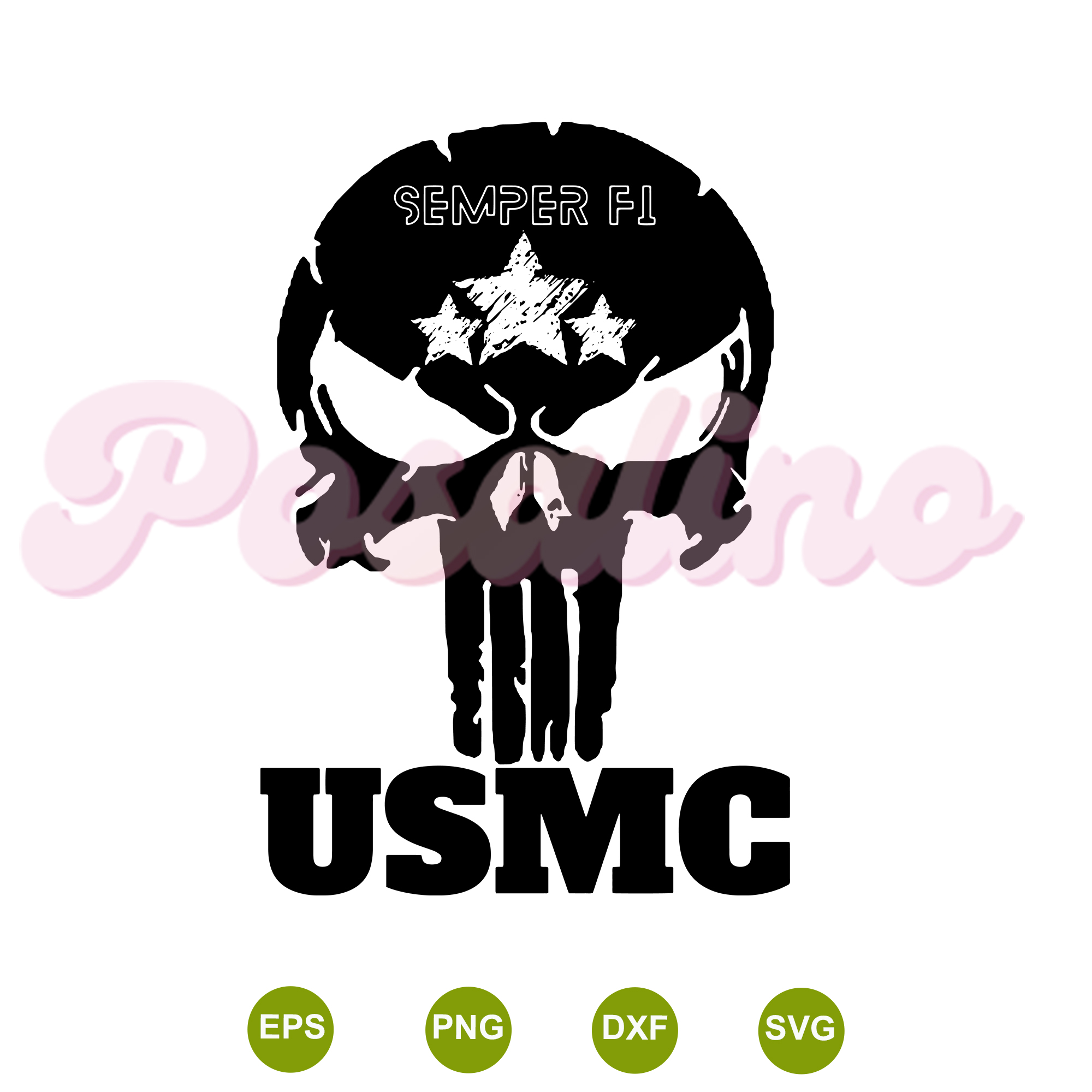 USMC Semper Fi Svg, Semper Fi Skull Svg, Semper Fi Svg, Usmc - Inspire ...