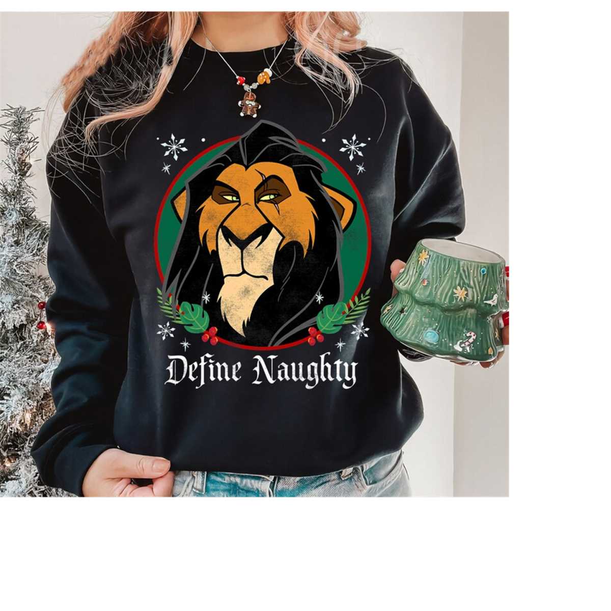 Disney The Lion King Scar Define Naughty Christmas Shirt, Di | Inspire ...